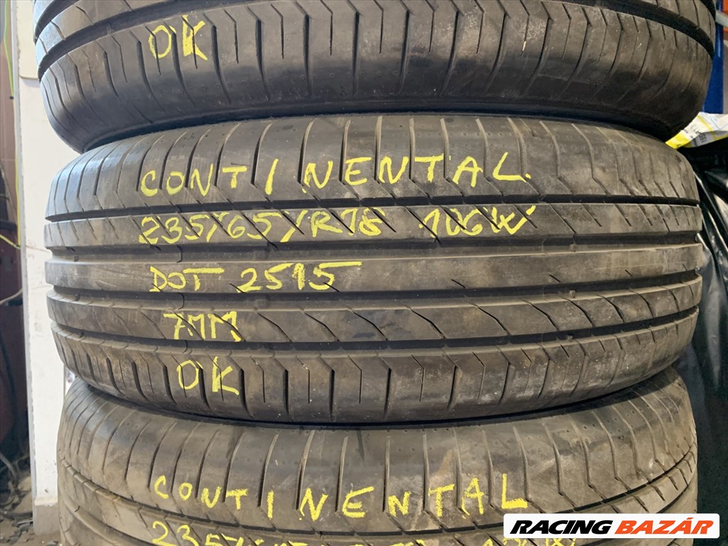R18 235/65 Continental ContiSportContact 5 106W 4x 7.2mm DOT2515 ...