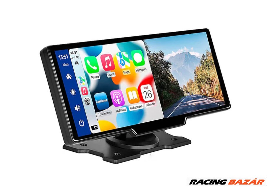 Apple CarPlay és Android Autó autós kijelző bármilyen autóba kamerával ...