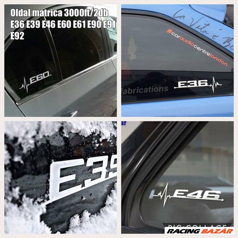 BMW E36 E39 E46 E60 E61 E90 E91 E92 F10 F30 oldal matrica, szélvédő matrica E92 | Racingbazar.hu