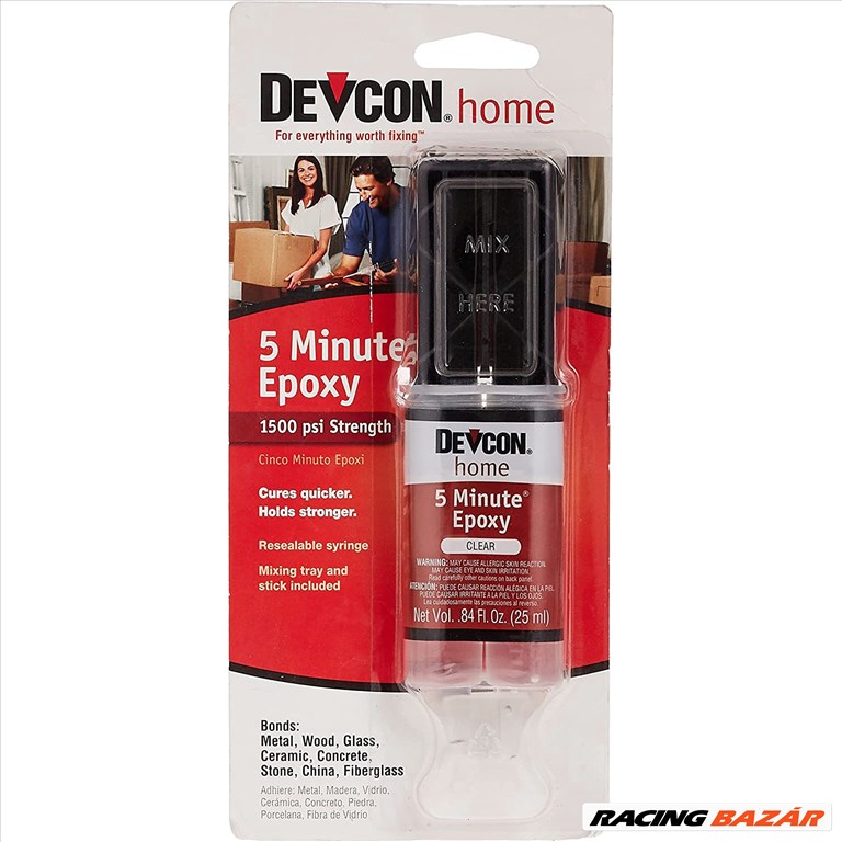 Epoxi univerzális (5 perces) kétkomponensű ragasztó Devcon 20845 ...