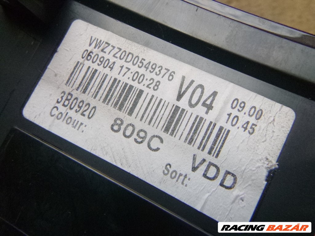 Volkswagen Passat B5.5 1.9 Pdtdi műszerfal óra 3B0 920 809 C 3b0920809c ...