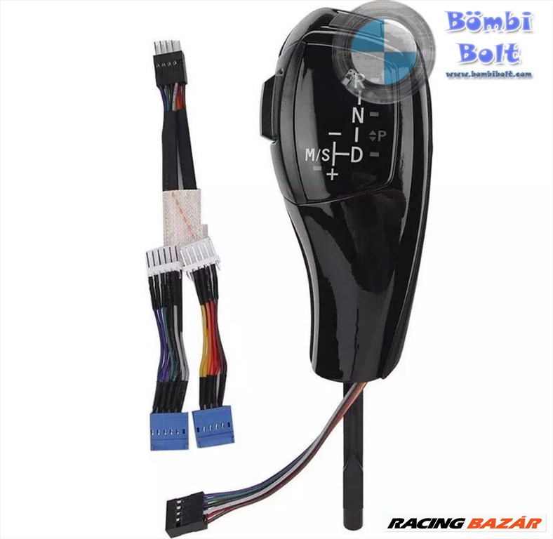 BMW LED automata váltógomb Fekete/Ezüst E81 E82 E84 E87 E88 E89 E90 E91 E92 E93 Fekete ...