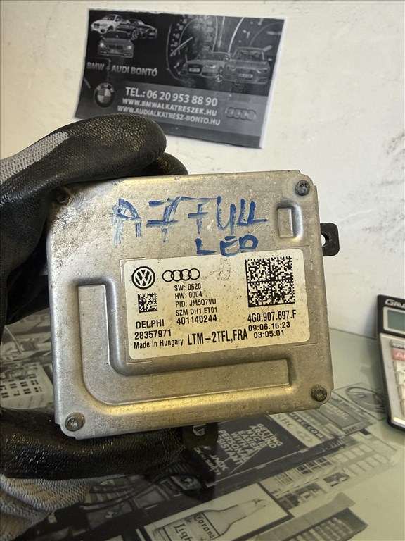 Audi A7 4G facelift full led lámpa vezérlő modul 4g0907697f ...